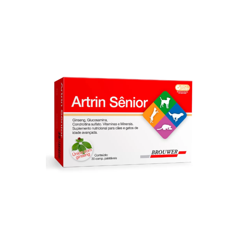 Artrin Sênior 30 comprimidos - Brouwer - Águia veterinária