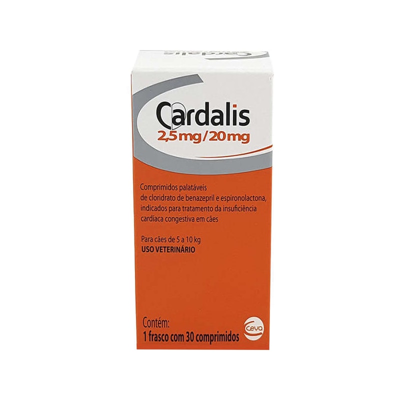 CARDALIS 2,5MG/20MG 10KG - Águia veterinária