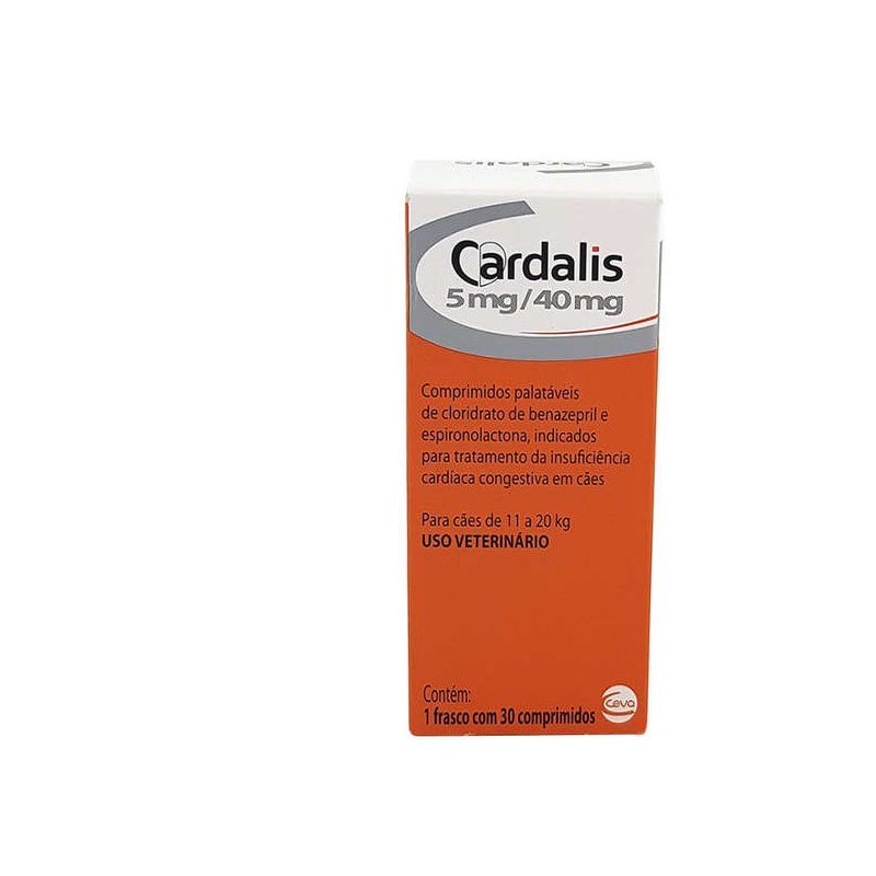 CARDALIS 5MG/40MG 20KG - Águia veterinária