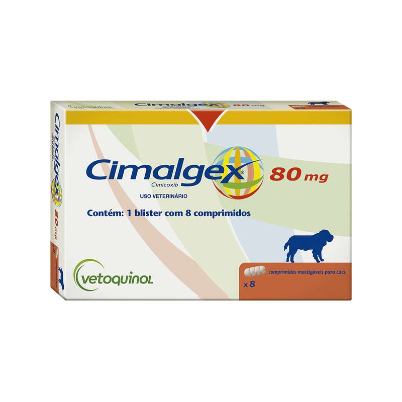 Cimalgex 80mg 8 comprimidos - Vetoquinol - Águia veterinária