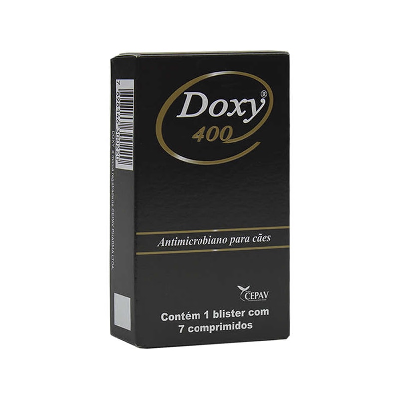 Doxy 400mg Antimicrobiano 7 comprimidos - Cepav - Águia veterinária