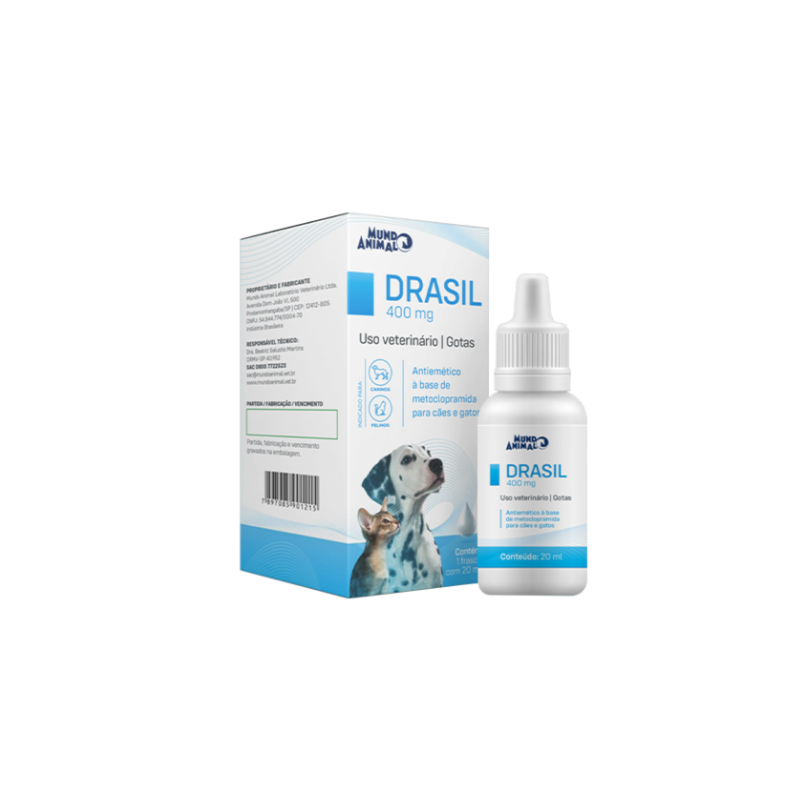 Drasil Gotas 20ml - Mundo Animal - Águia veterinária