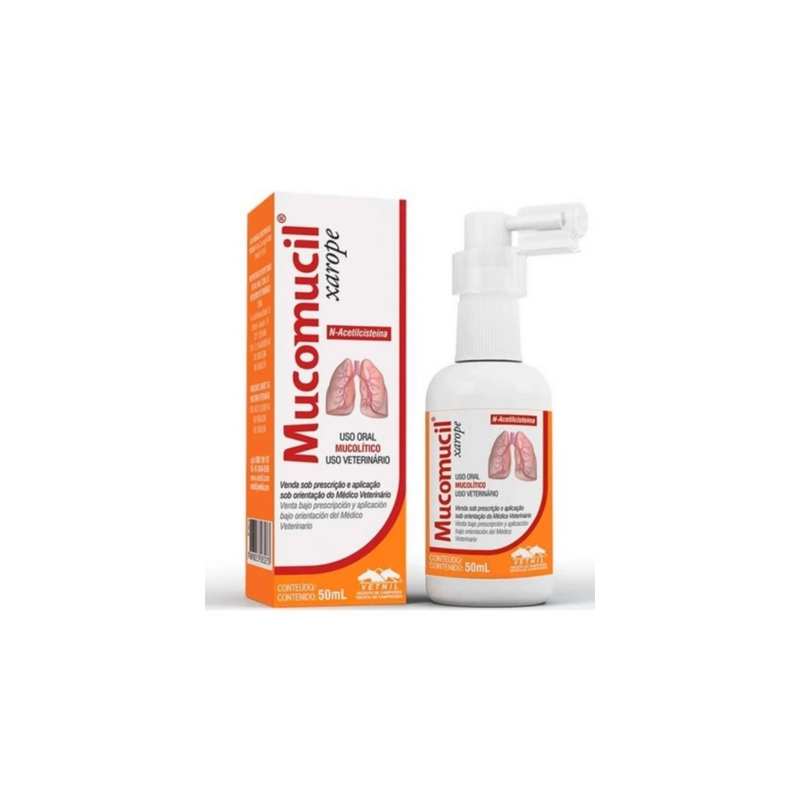 Mucomucil Xarope 50ml - Vetnil - Águia veterinária
