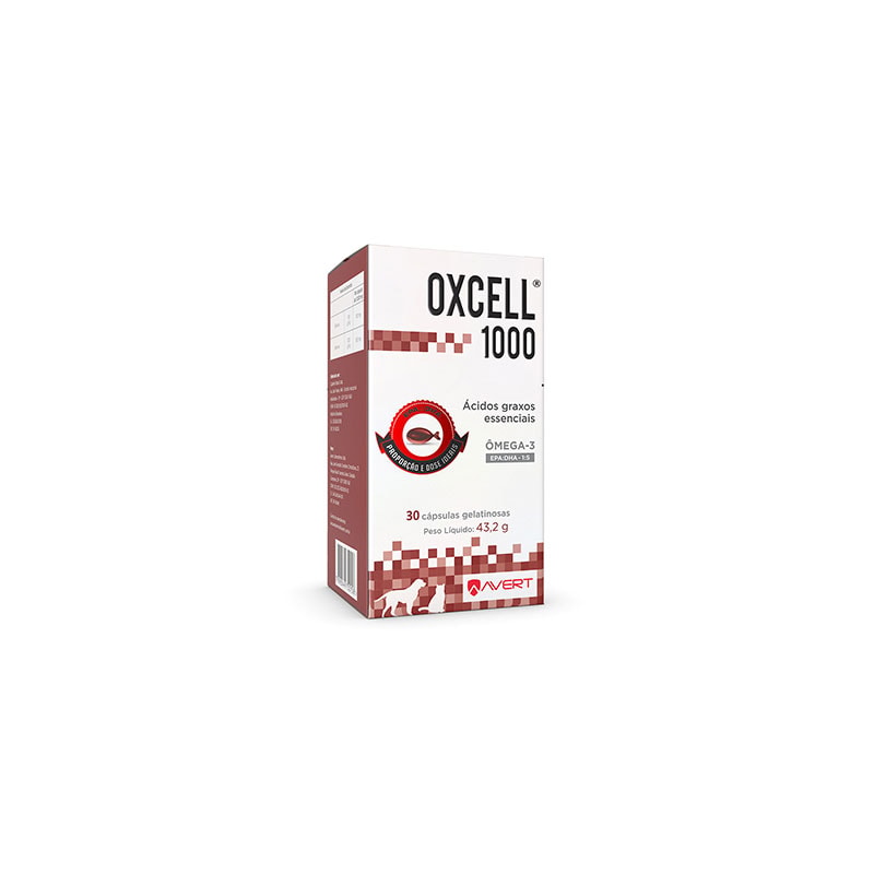 Suplemento Oxcell 1000mg Cães e Gatos - Águia veterinária