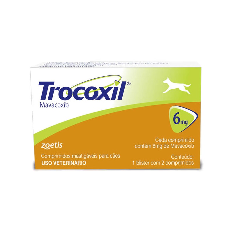 Trocoxil 6mg 2 comprimidos - Zoetis - Águia veterinária