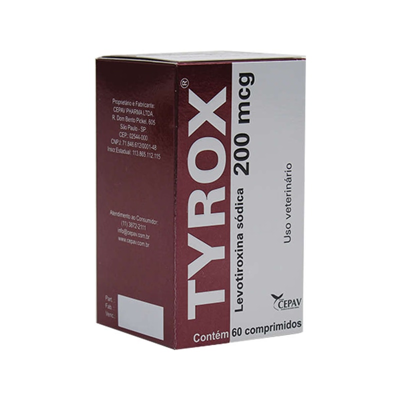 TYROX REPOSITOR HORMONAL 200MCG - Águia veterinária